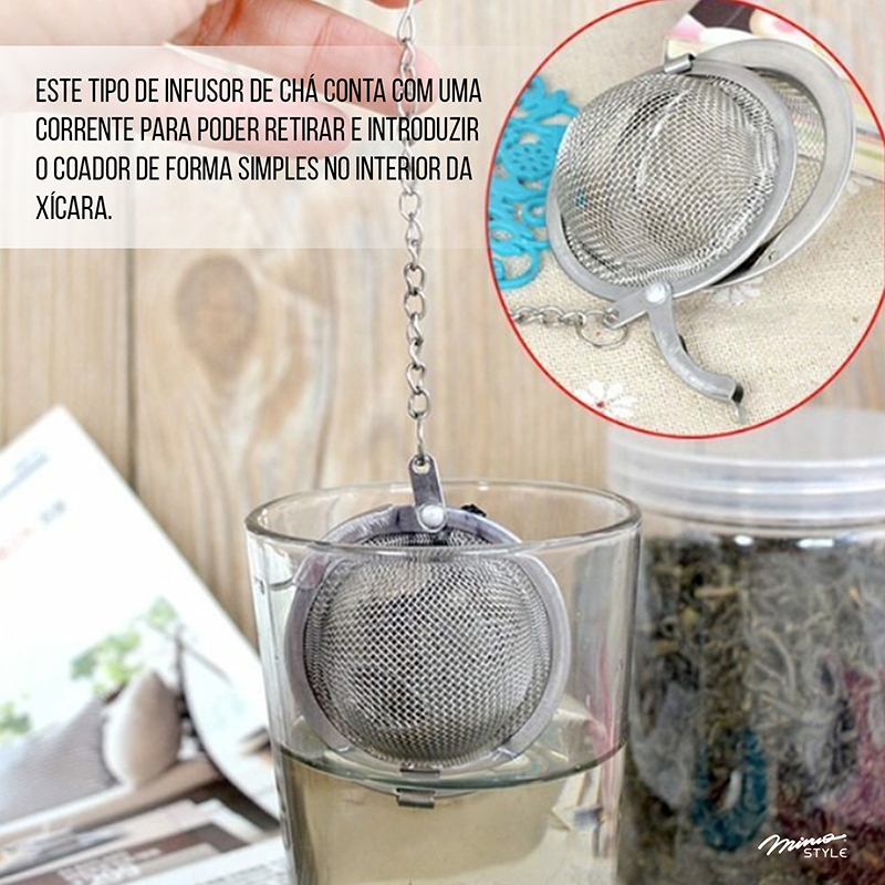 Mimostyle - INFUSOR DE INOX PARA CHÁ